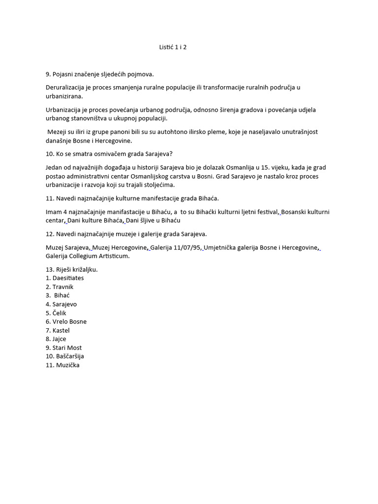 Listic 1 I 2 | PDF