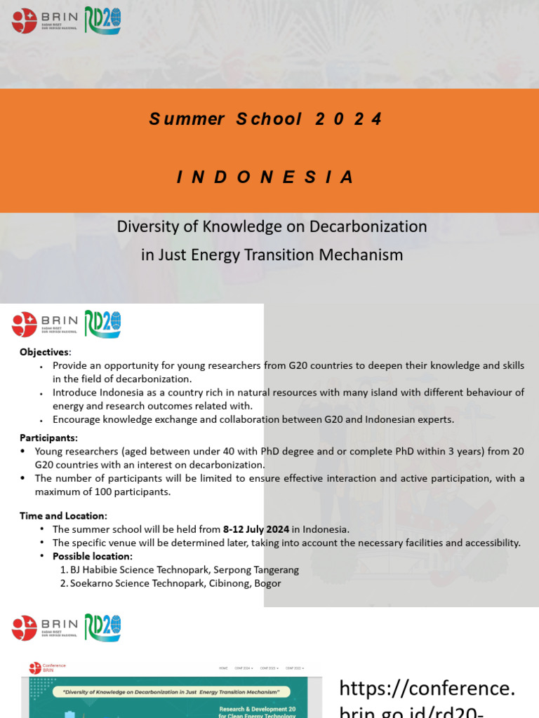 RD20 Summer School 2024-Rev - 02062024 | PDF | Sustainable Energy | Nature