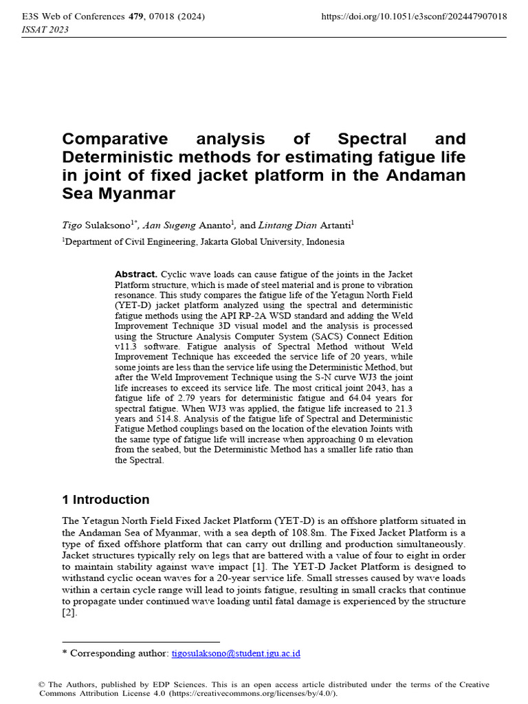 Comparative Analysis Of Spectral And Pdf Fatigue Material