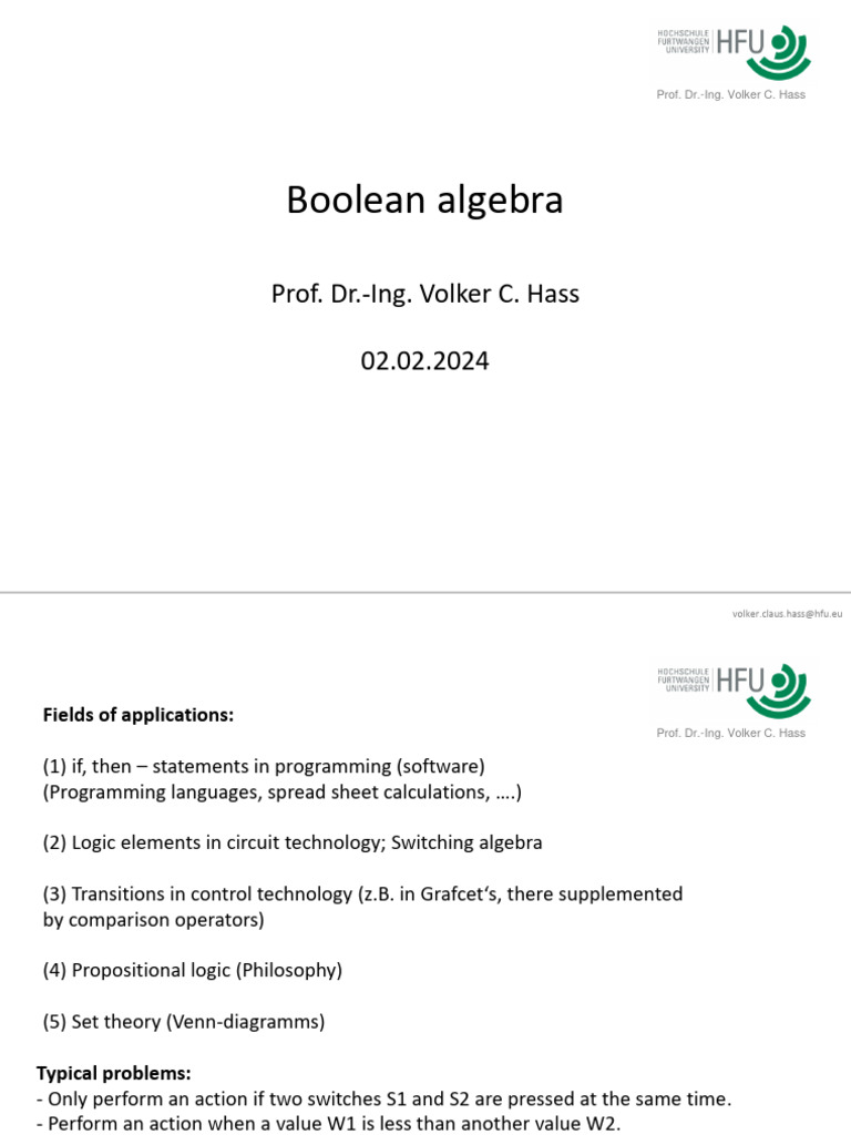 02b Lecture Boolean Algebra 240202 Pdf Boolean Algebra Teaching Mathematics