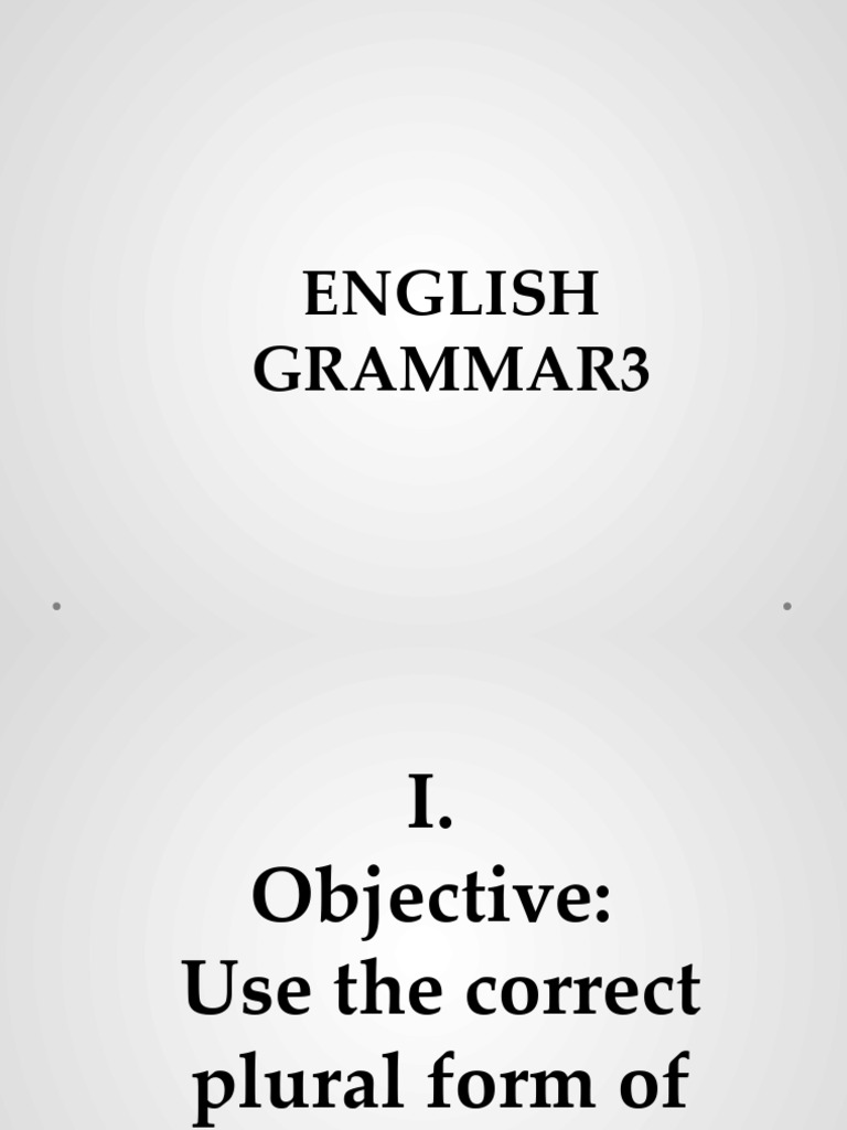Mastering Plural and Possessive Nouns | PDF
