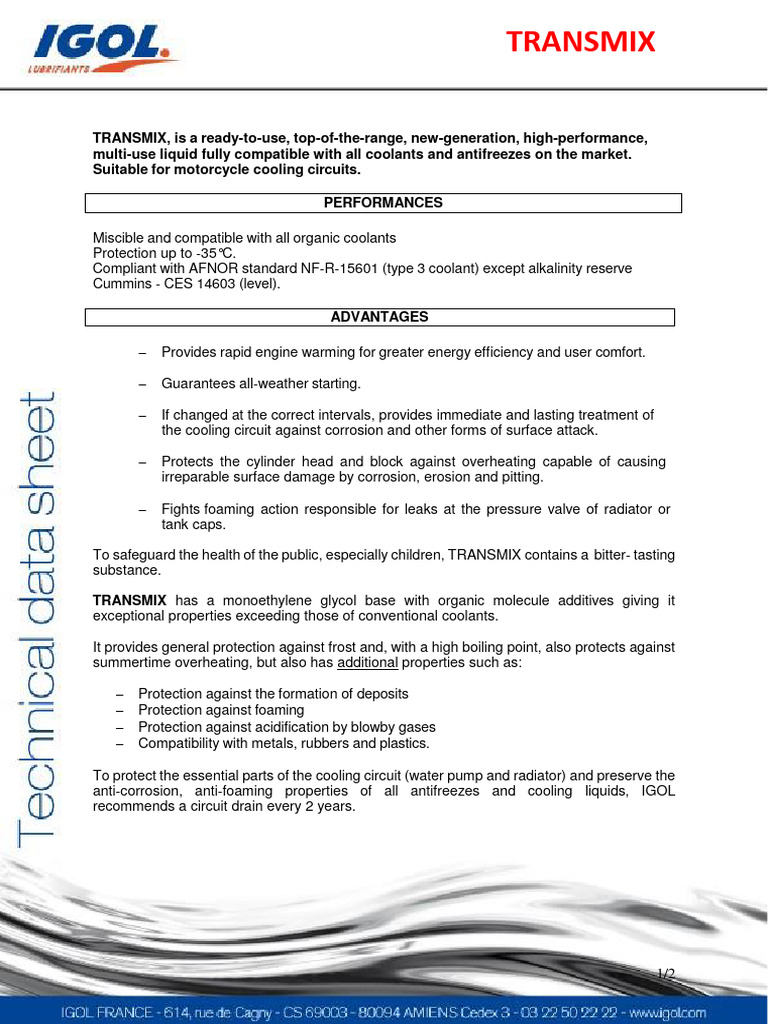 Tds Transmix 2023 01 30 GB | PDF | Materials | Applied And ...