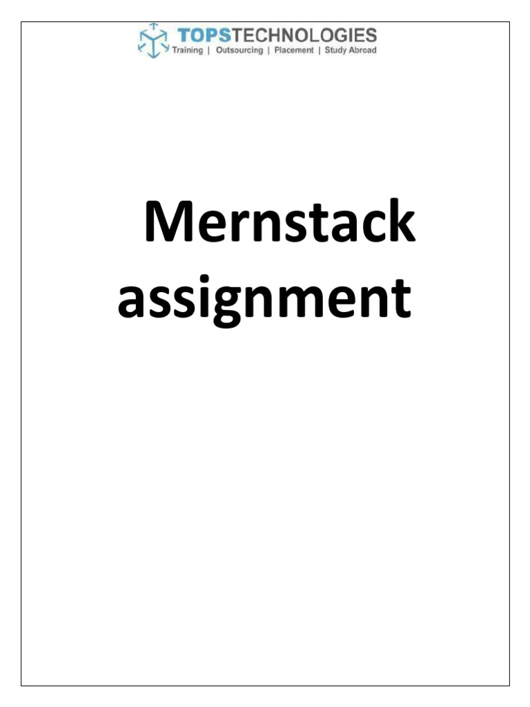 Mernstack Assignment PDF | PDF | Java Script | Method (Computer ... Mernstack Assignment PDF | PDF | Java Script | Method (Computer ...