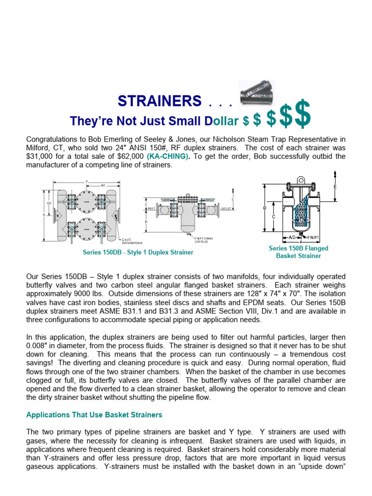 STRAINERS | PDF