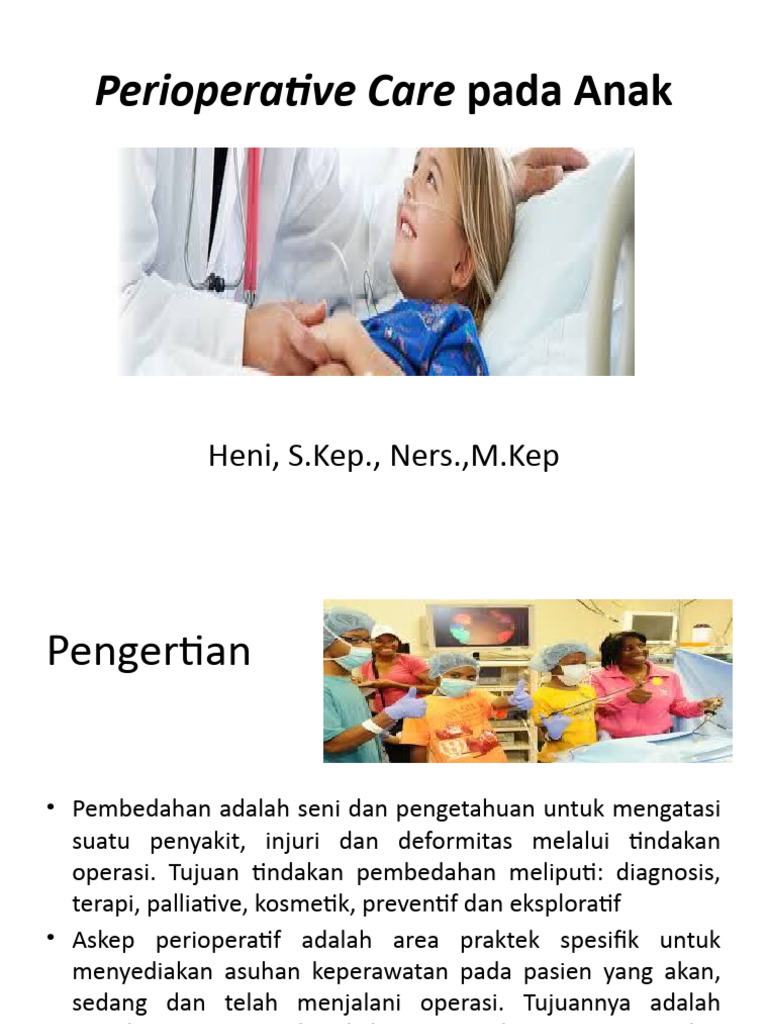 Perioperative Care Pada Anak | PDF