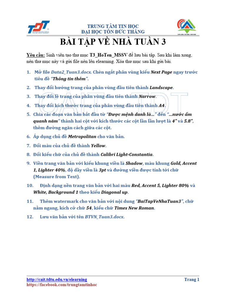 BTVenha 2016 Tuan3 | PDF