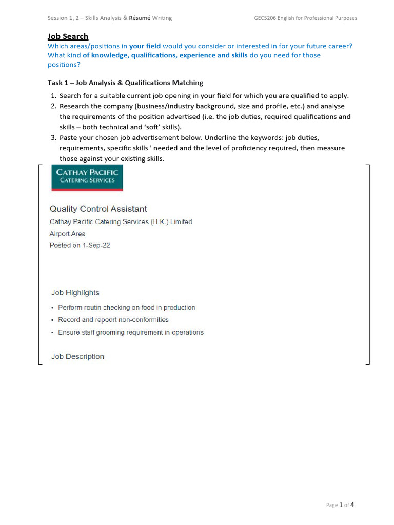 Session 1 Task 1&2 Worksheet (Group 3) - 副本 | PDF | Skill | Communication