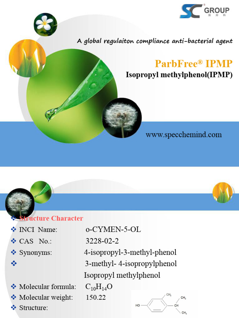 PPT-Parbfree IPMP (Isopropyl Methylphenol (IPMP) en | PDF ...