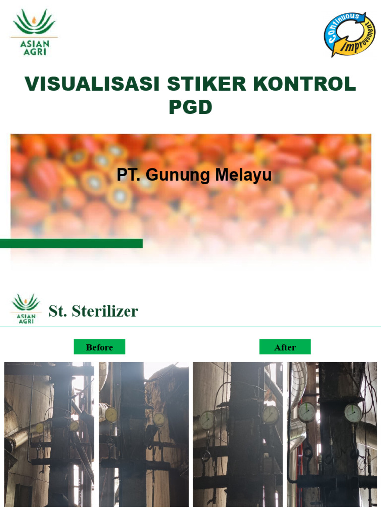 Visualisasi Stiker Kontrol PGD | PDF | Energy Technology | Gas Technologies
