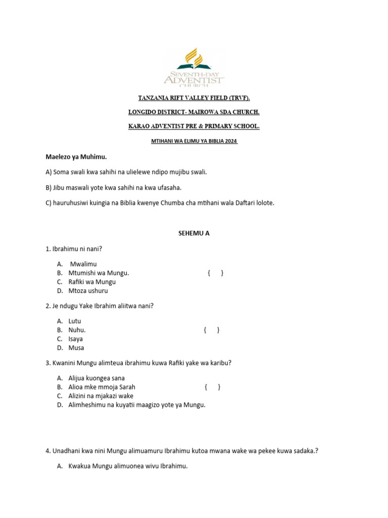 Religious Education Class 6 | PDF