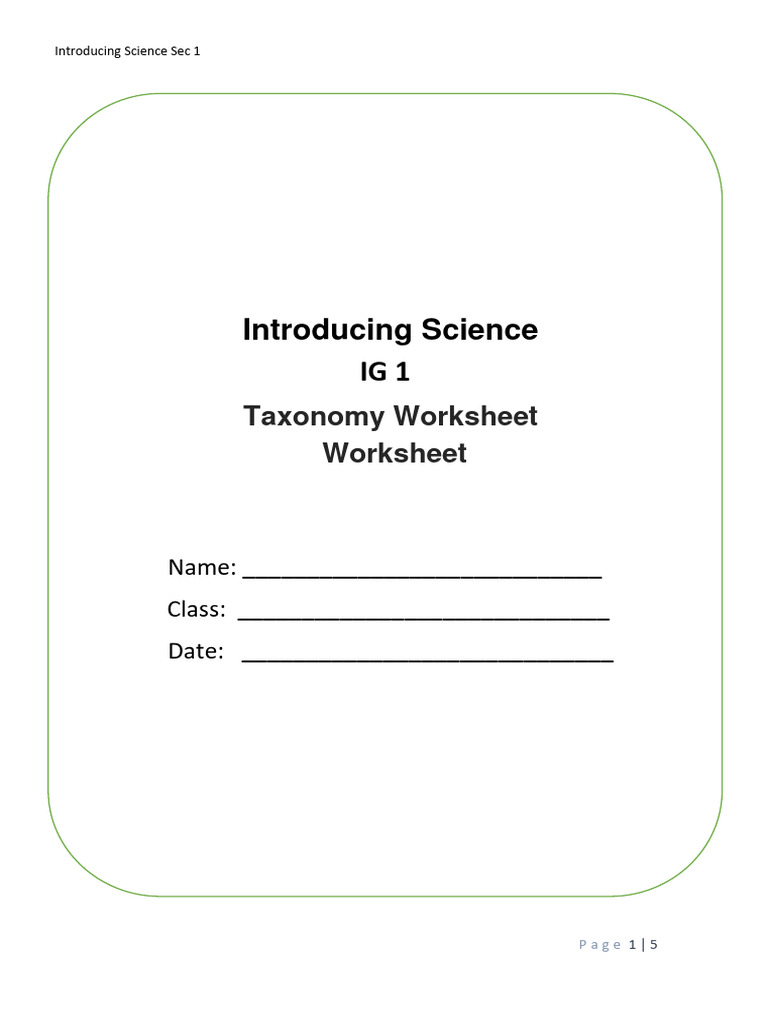 Taxonomy Worksheet Answer | PDF | Eagle | Canis