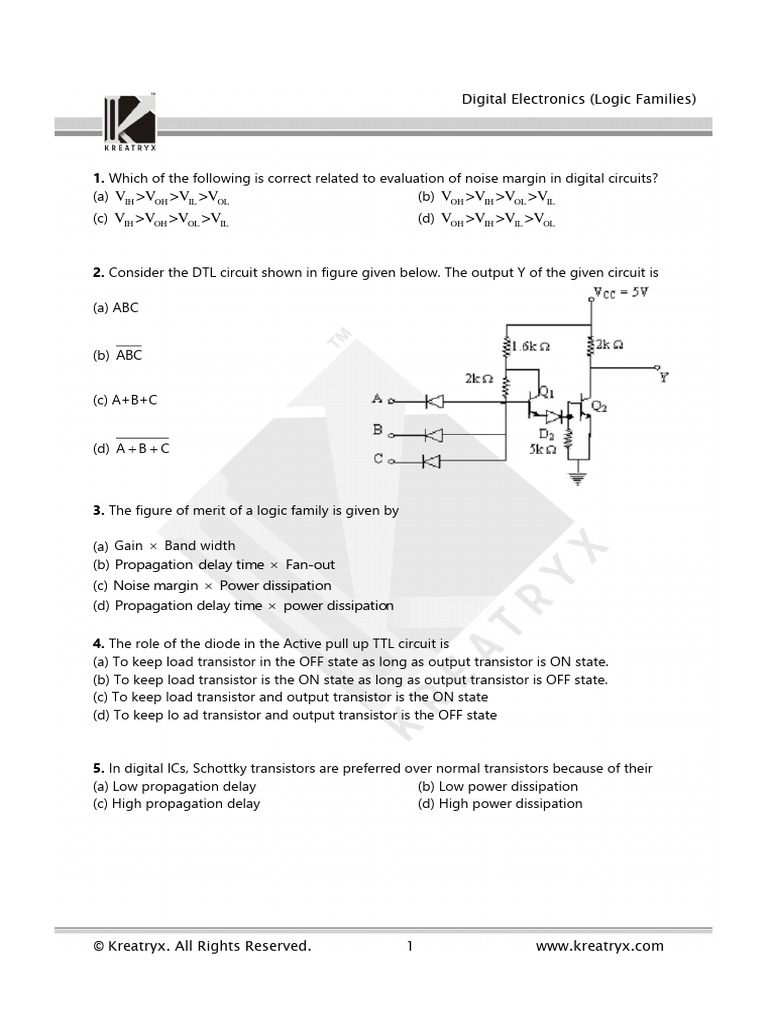 Logic Families | PDF | Logic Gate | Cmos