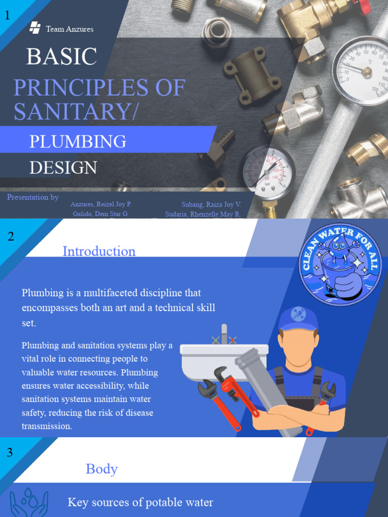 Basic Principles of SanitaryPlumbing Design | PDF | Plumbing | Water