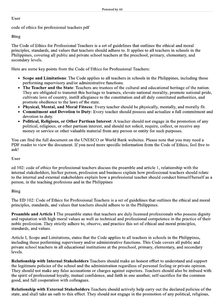 Code of Ethics Ed102 02172024 | PDF