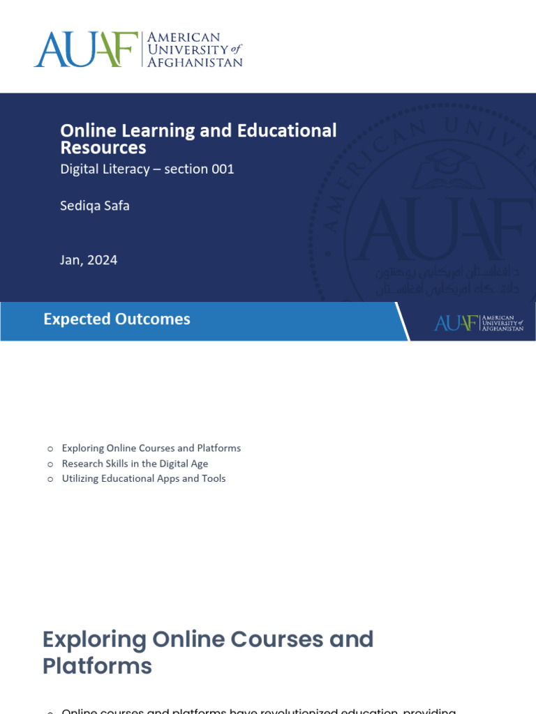Lec10 - Online Learning and Educational Resources | PDF | Educational ...