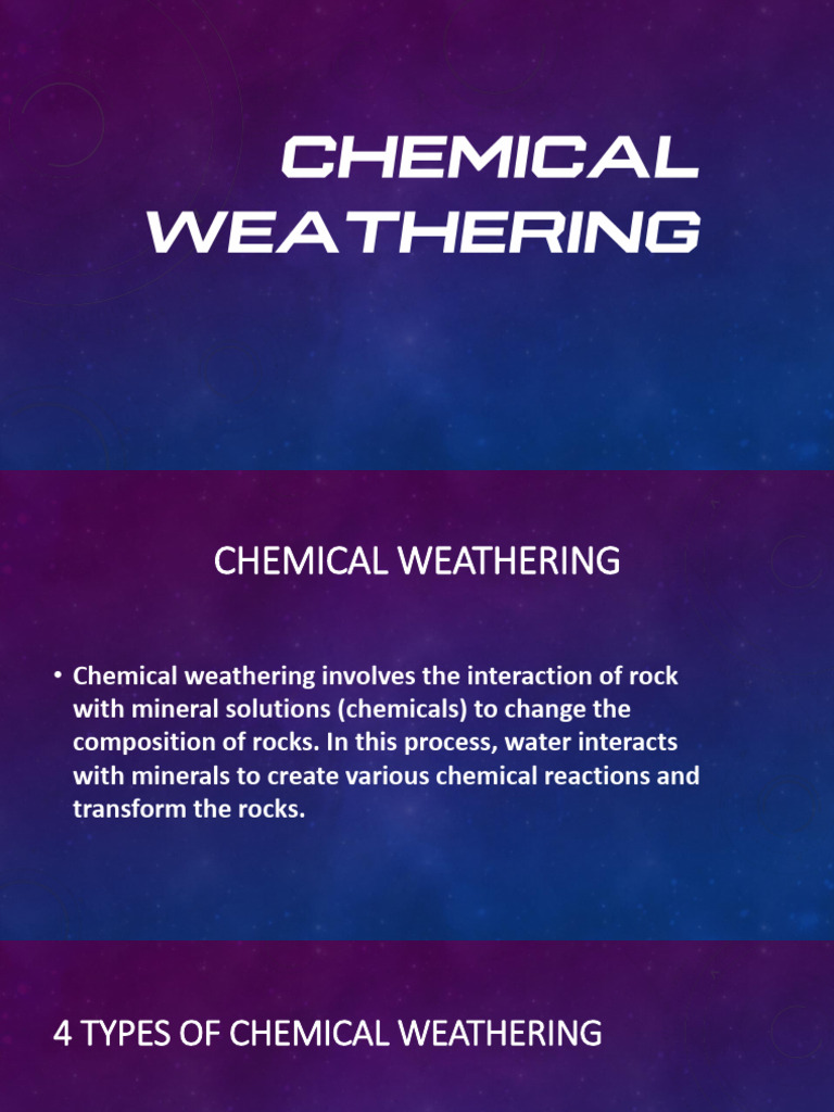 Chemical Weathering Types Explained | PDF | Social Science | Art