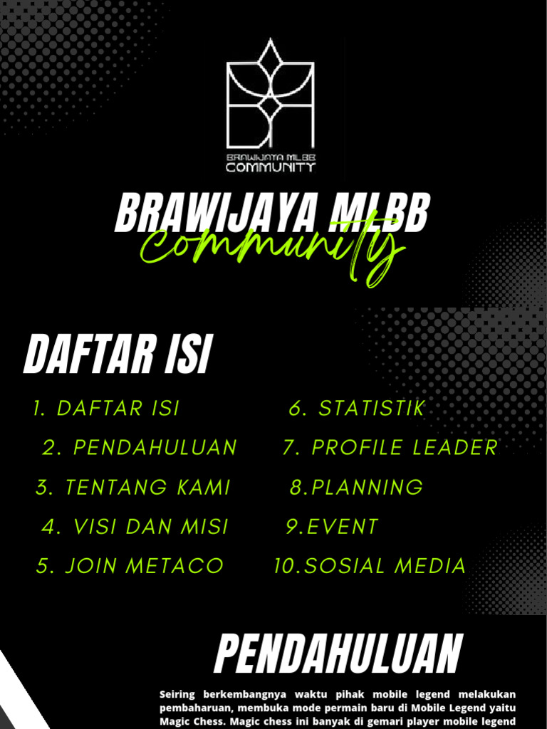 Brawijaya MLBB Community Profile | PDF