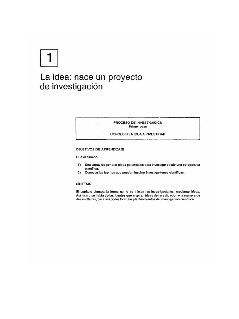 Sampieri 1997 Capitulos 1 y 2 | PDF