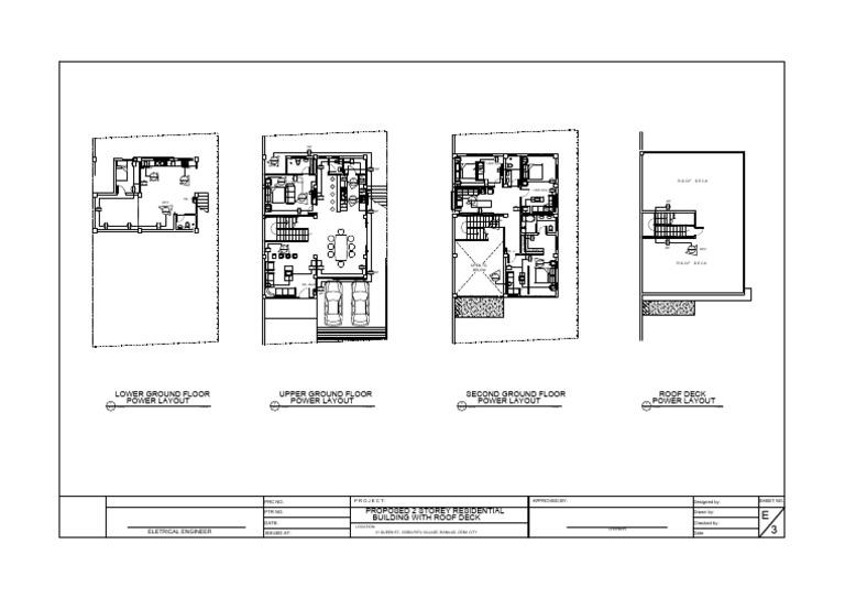 Power Layout Lower Ground Floor Power Layout Upper Ground Floor Power ...