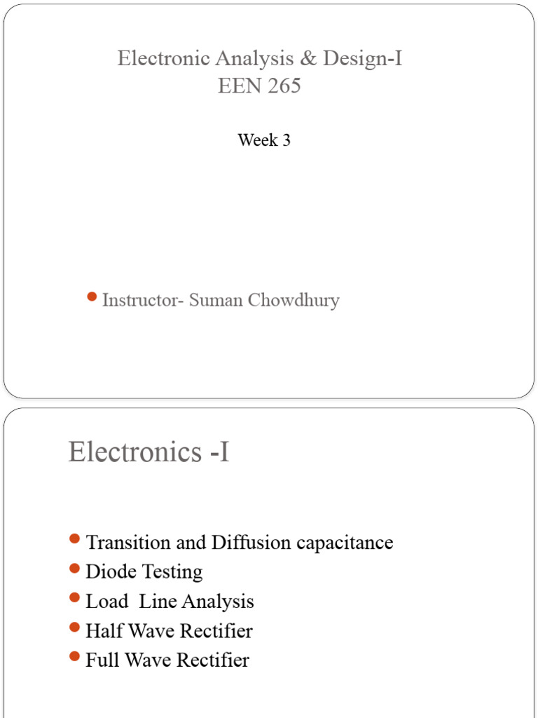 Electric design | PDF | Rectifier | P–N Junction