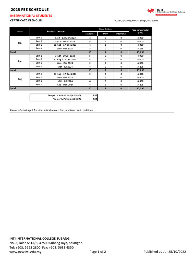 IICS 2023fee Int Cert English-Merged | PDF | Payments | Cheque