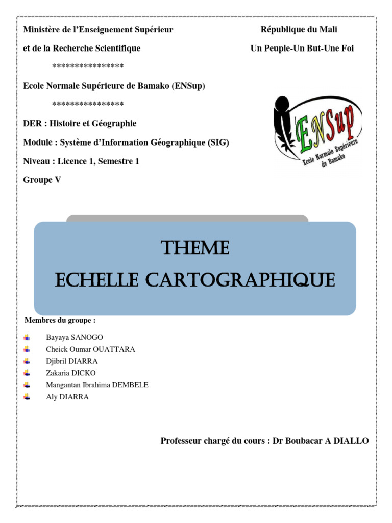 Comprendre l'échelle cartographique | PDF | Cartographie