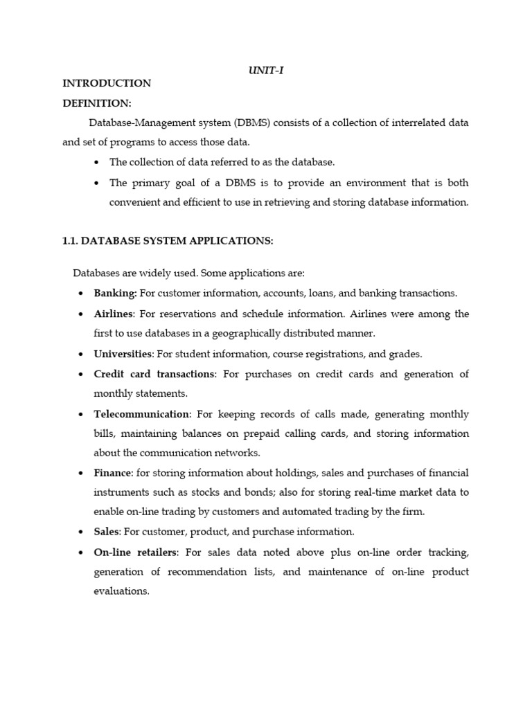 Uni I | PDF | Databases | Relational Model