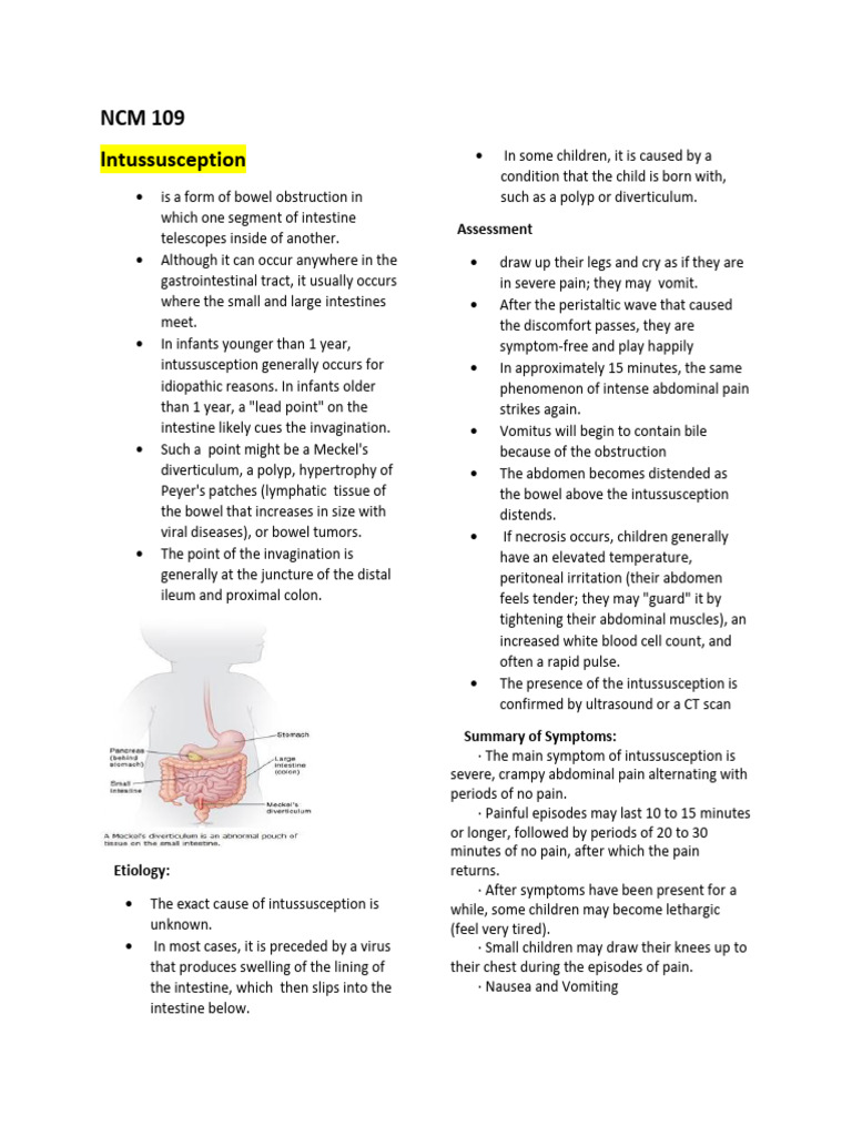 Handout | Download Free PDF | Down Syndrome | Constipation