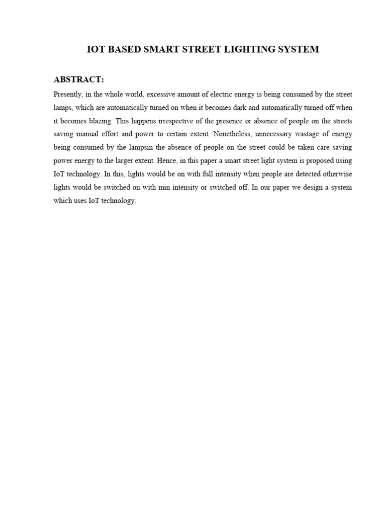 b20 Iot Based Energy Efficient Smart Strteet Lightning Technique With Air Quality Monitorng ...
