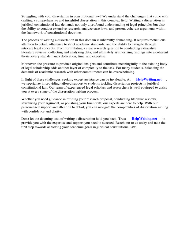 Expert Help for Constitutional Law Dissertations | PDF | Thesis | Expert
