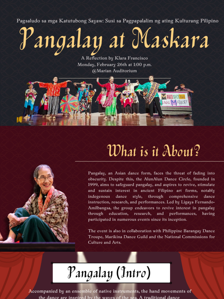 Pagsaludo Sa Mga Katutubong Sayaw Susi Sa Pagpapalalim NG Ating ...