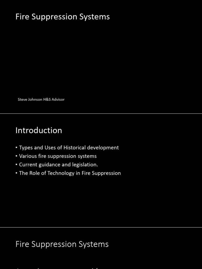Fire Presentation Steve Johnson | PDF | Fire Sprinkler System | Safety
