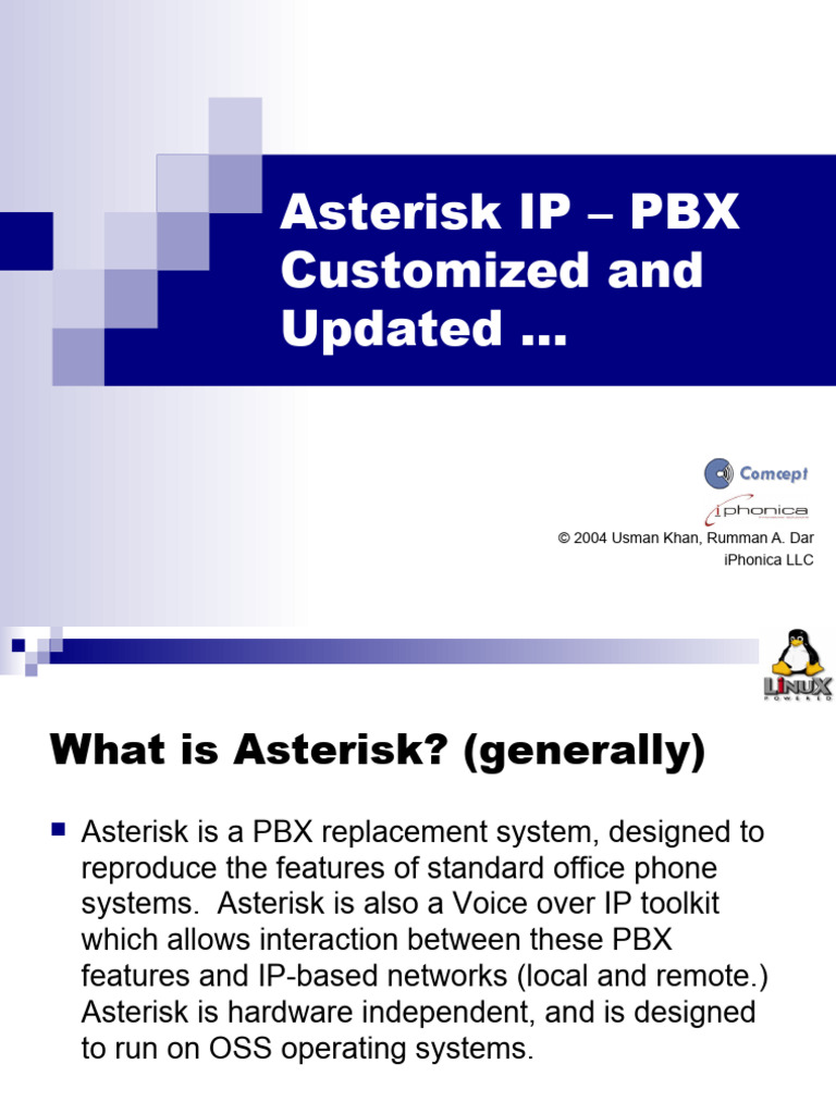 Presentation Asterisk | PDF | Voice Over Ip | Voicemail