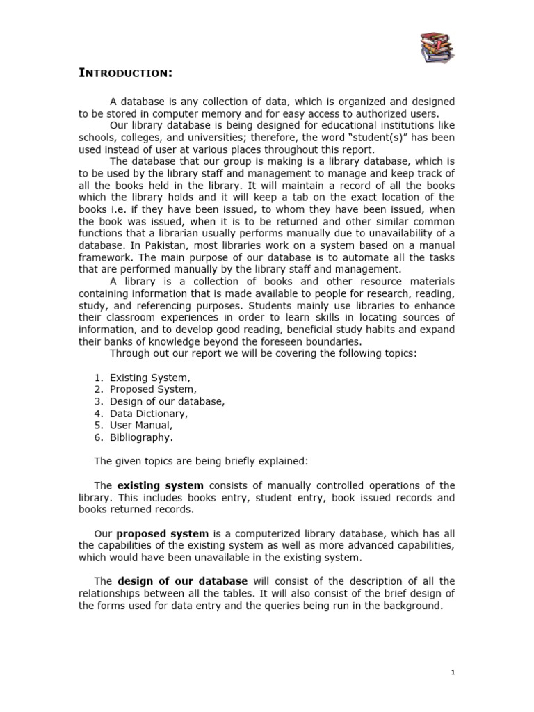 Database - Project - Report | PDF | Databases | Libraries Database - Project - Report | PDF | Databases | Libraries
