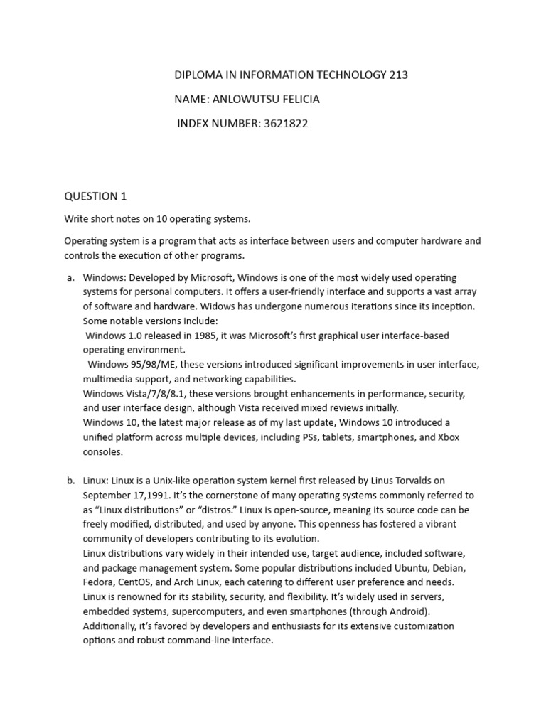 Anlowutsu Felicia 3621822 | PDF | Ios | Android (Operating System)