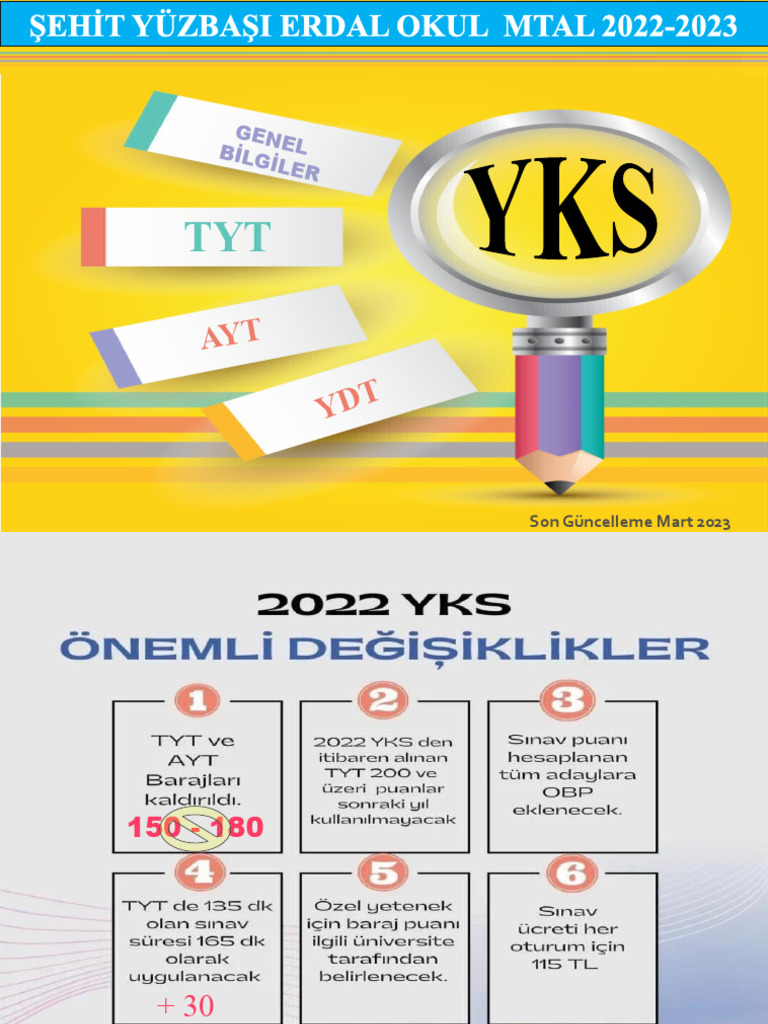 YKS Son 2022 2023 | PDF