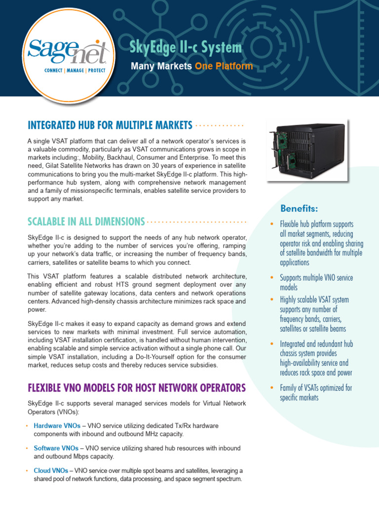 SageNet_SkyEdge-IIC-SystemBRO_NEW011319B | PDF | Computer Network ...