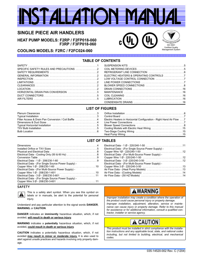 Installation Manual | PDF