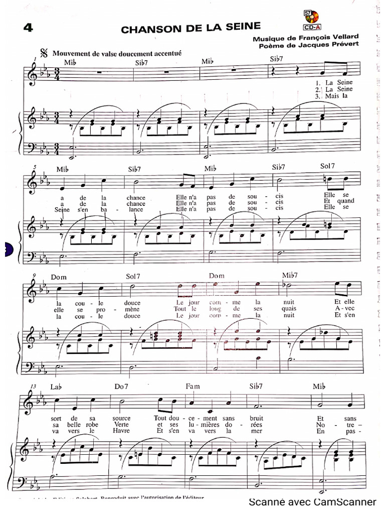 Chanson - de - La - Seine.+ Piano | PDF