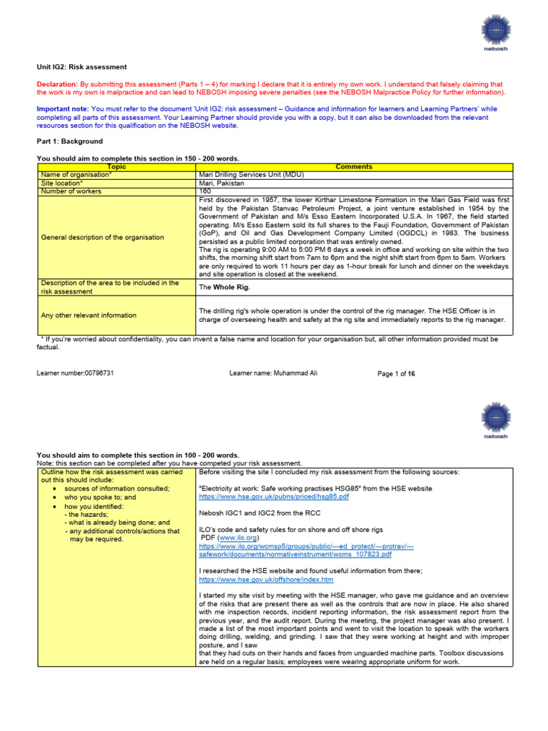 IG2 Report, MUHAMMAD ALI, 00796731, Nbiz Information Consultancy LLC ...