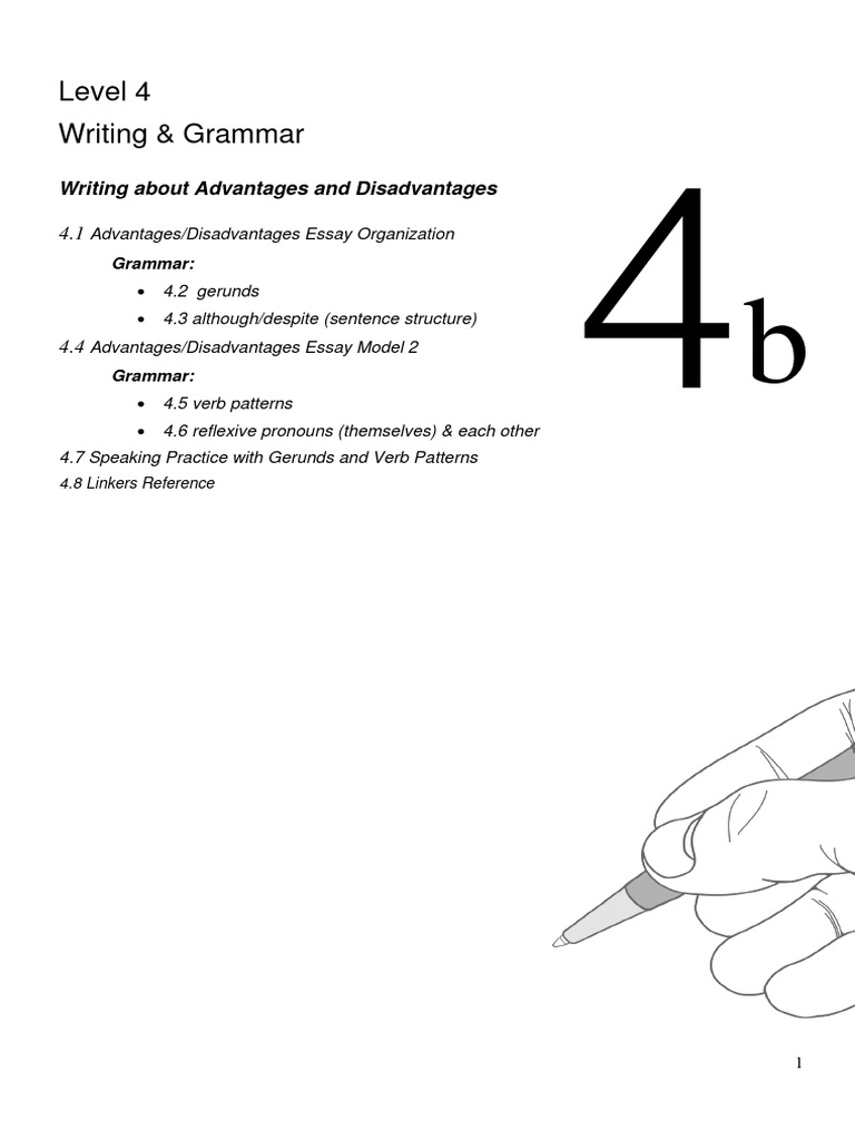 12 - Advantages and Disadvantages1 | PDF | Verb | Subject (Grammar)