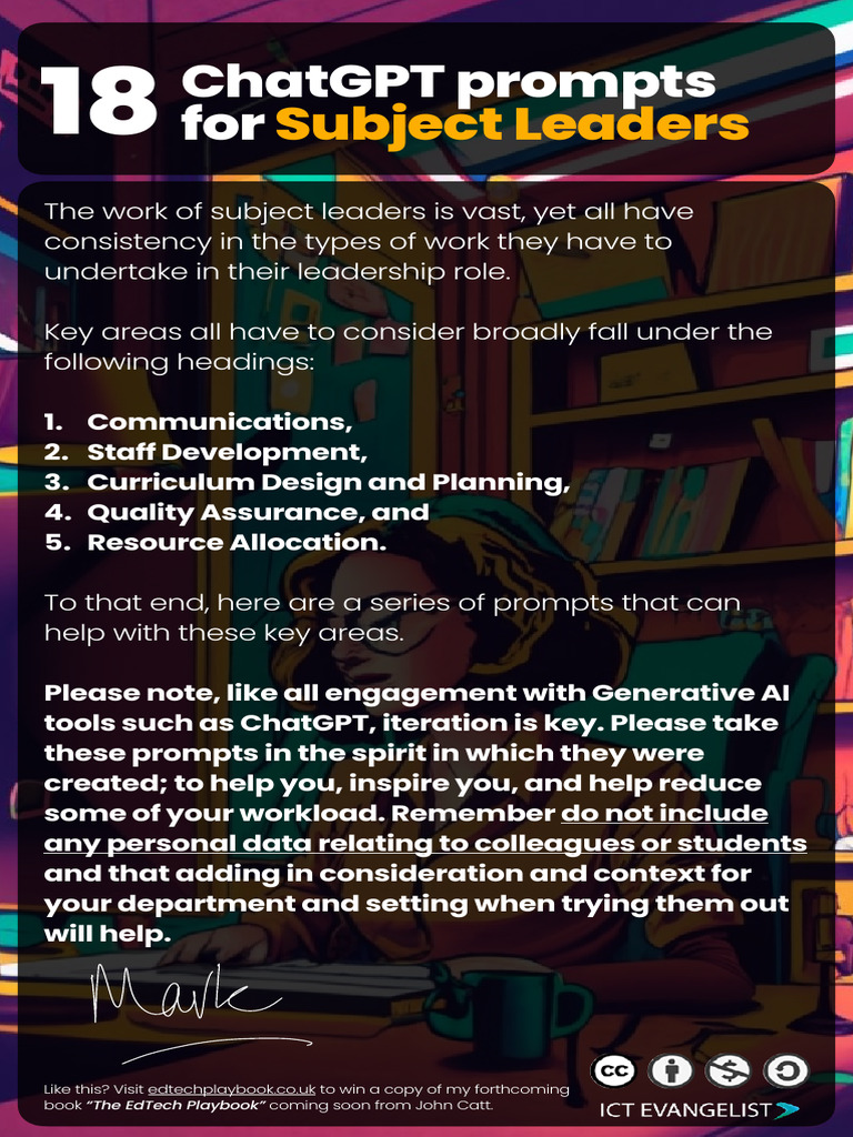 ChatGPT For Subject Leaders | PDF | Curriculum | Behavior Modification