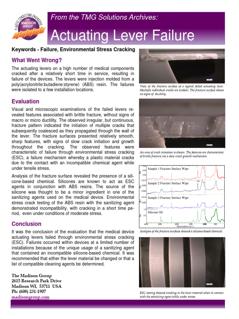 ABS Polymer Environmental Stress Cracking | PDF | Fracture | Mechanical ...