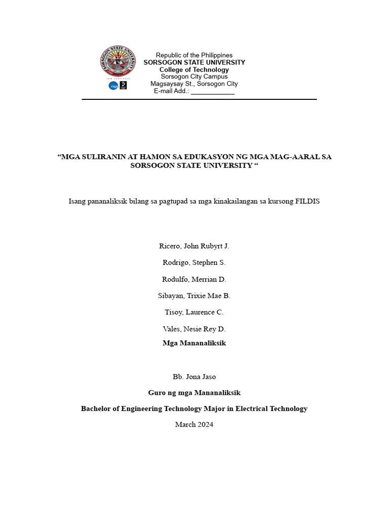 Group 6 Research Fildis | PDF