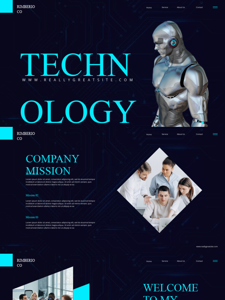 Blue Futuristic Technology Presentation | PDF
