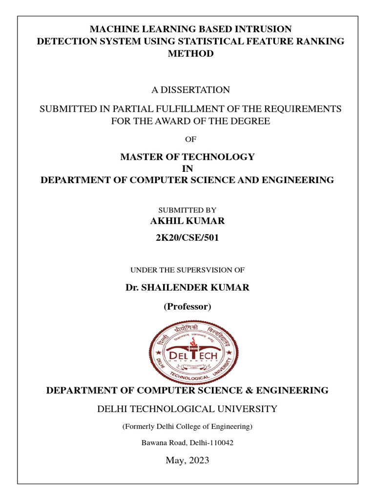 AKHIL KUMAR M.Tech. | PDF | Computer Network | Computer Security