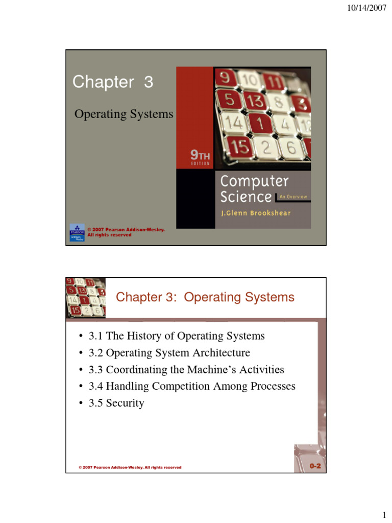 Overview of Operating Systems Concepts | PDF | Operating System ...