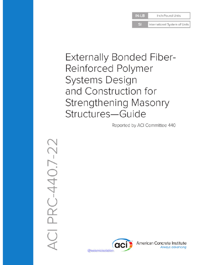 ACI 440 Standards Overview | PDF | Materials Science | Secondary Sector ...