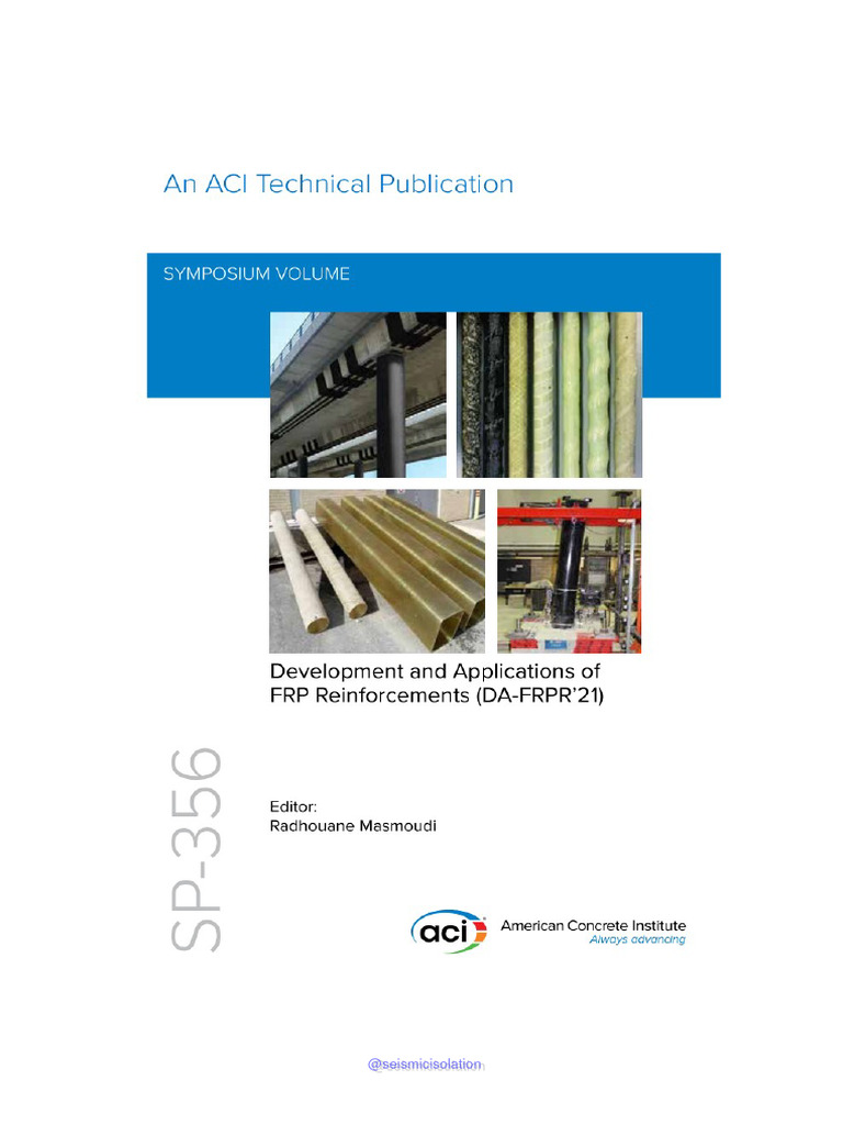 ACI SP 356 Development and Applications of FRP Reinforcements DA | PDF