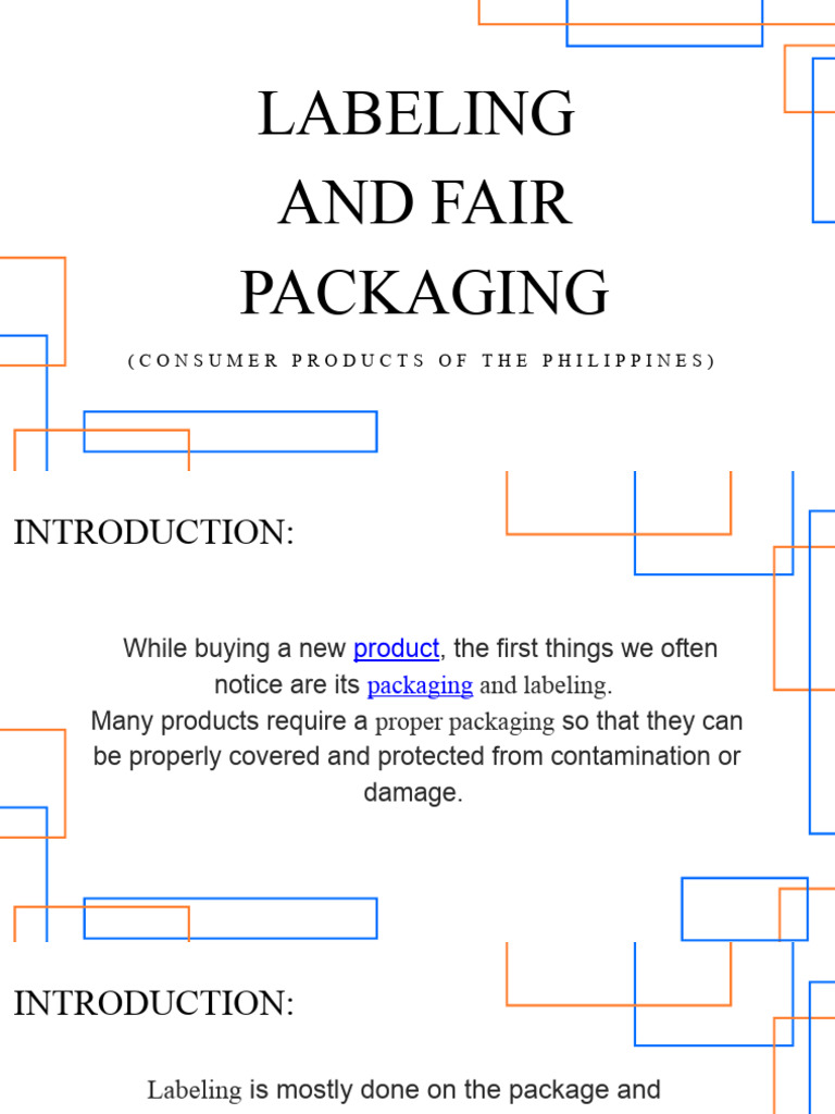 Labeling and Fair Packaging | PDF